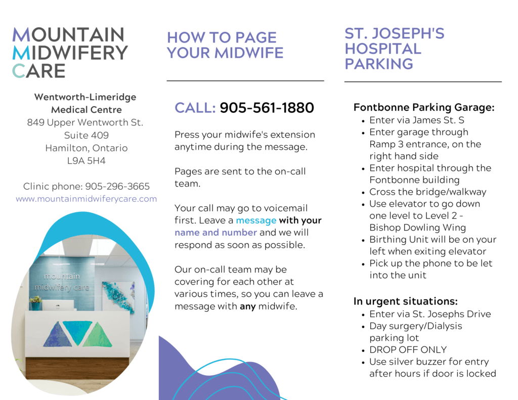 Welcome Package - Mountain Midwifery Care